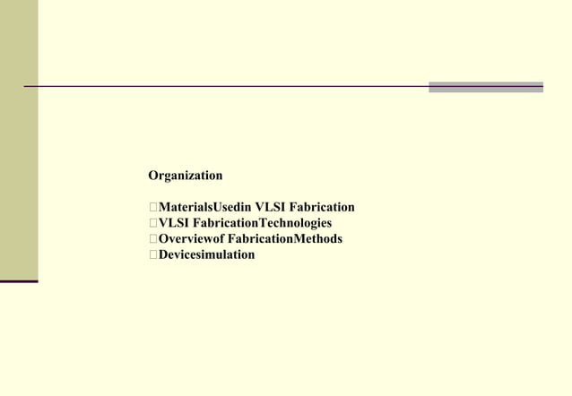 Vlsi design and fabrication ppt | PPT | Physics | Science