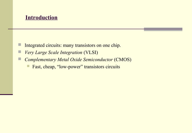 Vlsi design and fabrication ppt | PPT | Physics | Science