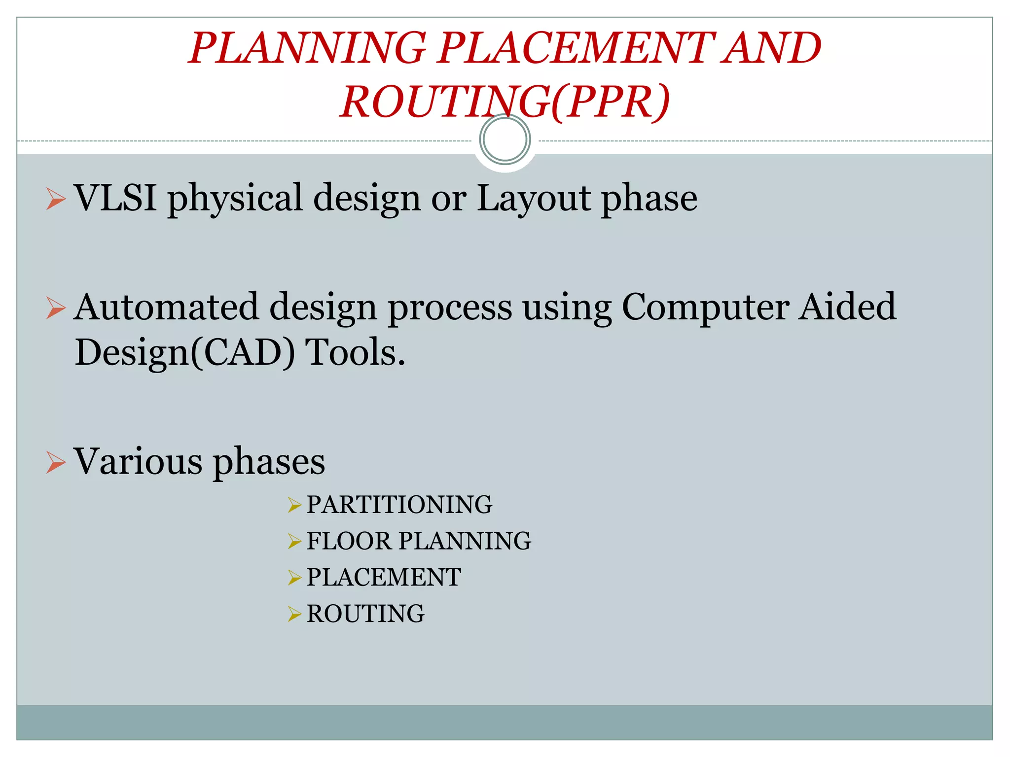 Vlsi design flow | PPTX