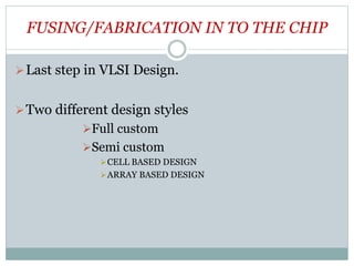 Vlsi design flow | PPTX