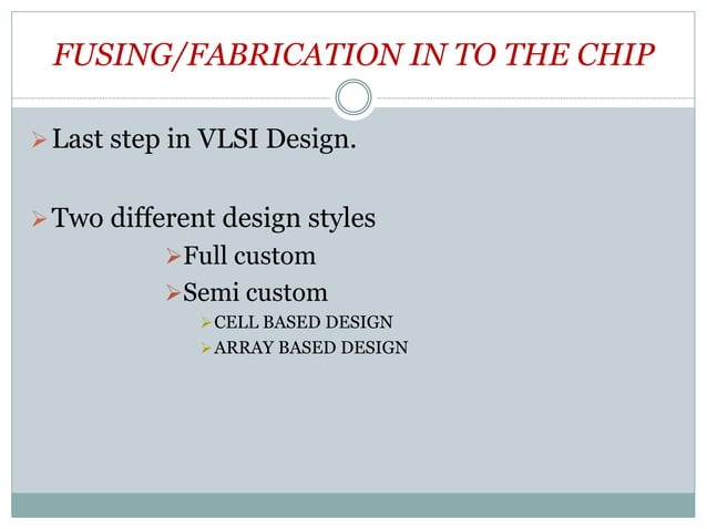 Vlsi design flow | PPTX