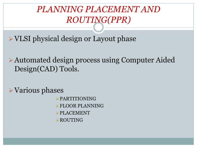 Vlsi design flow | PPTX