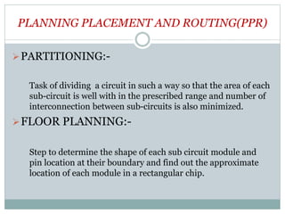 Vlsi design flow | PPTX