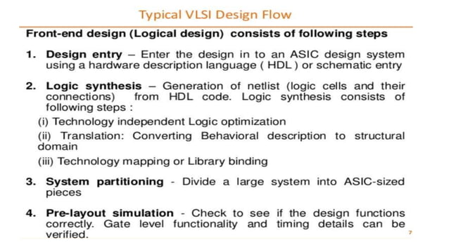 Vlsi Design Flow Pptx