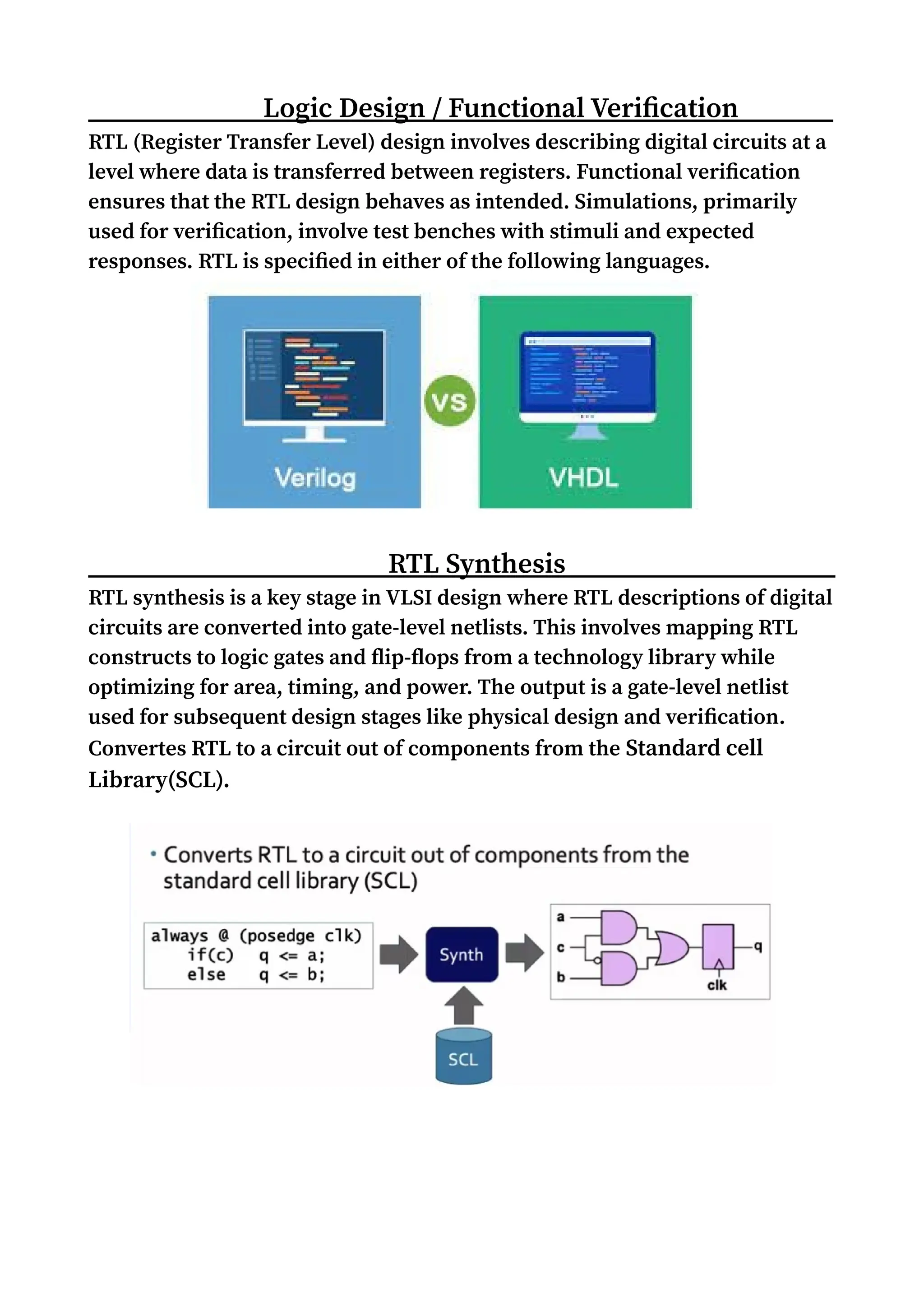 VLSI Design Flow - Very Large Scale Integration | PDF