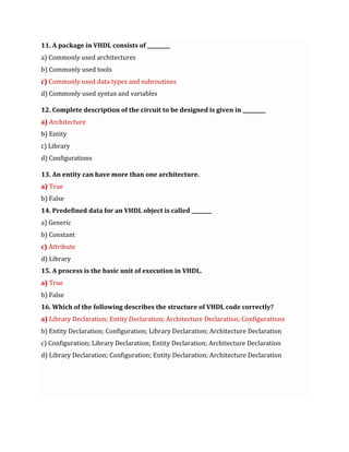 Vlsi design mc qs | PDF