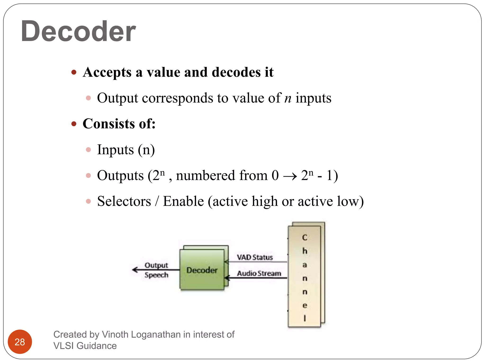 Vlsi Design Overview With Number System And Combinational Circuits With Real Life Examples Ppt
