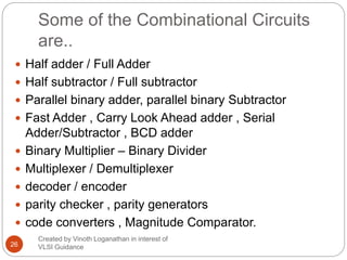 VLSI design overview with number system and combinational circuits ...