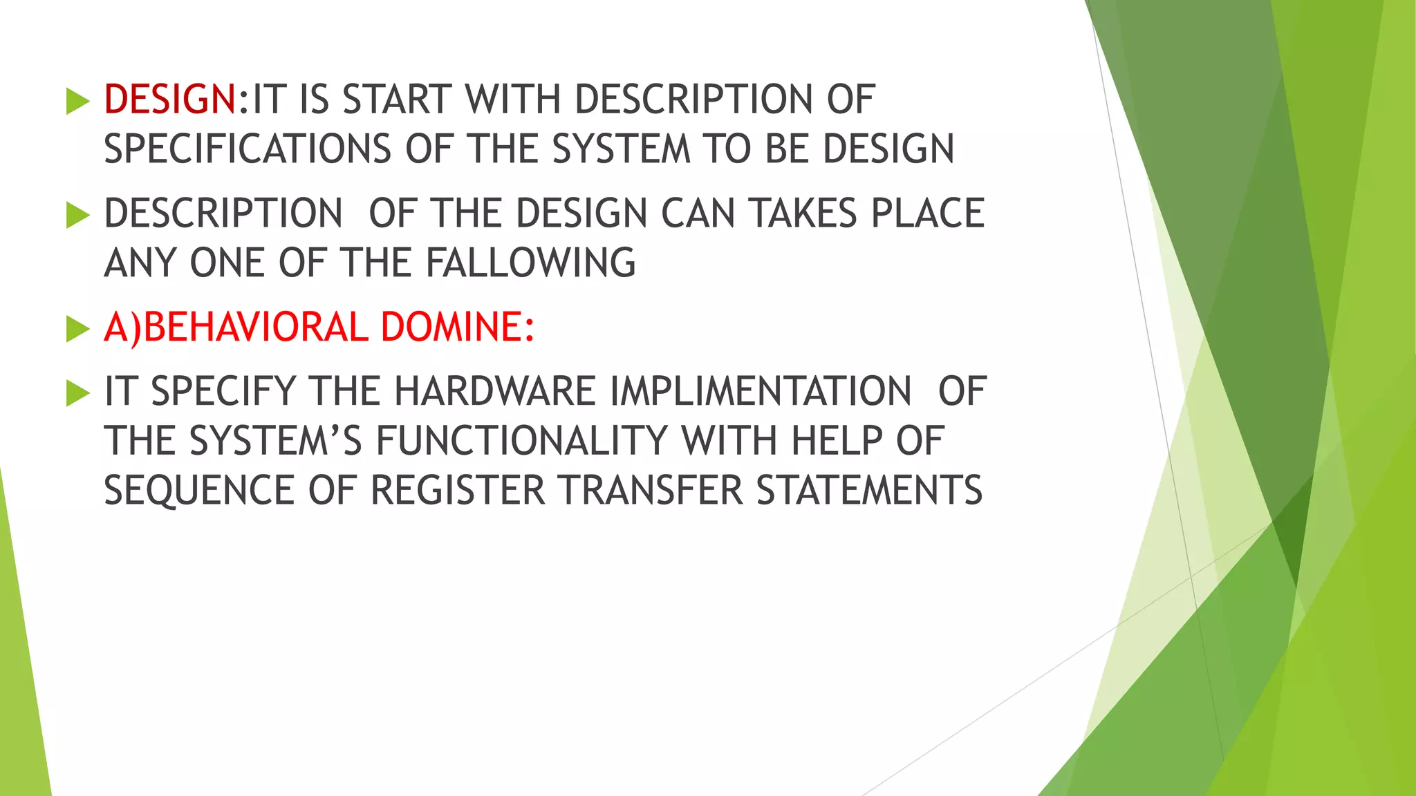Vlsi Design Process Pptx Programming Languages Computing