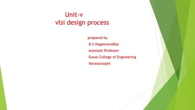 Vlsi design process | PPTX | Programming Languages | Computing