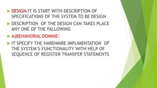 Vlsi design process | PPTX