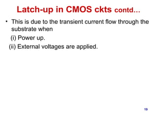 cmos design and analysis-UNIT1............ | PPT