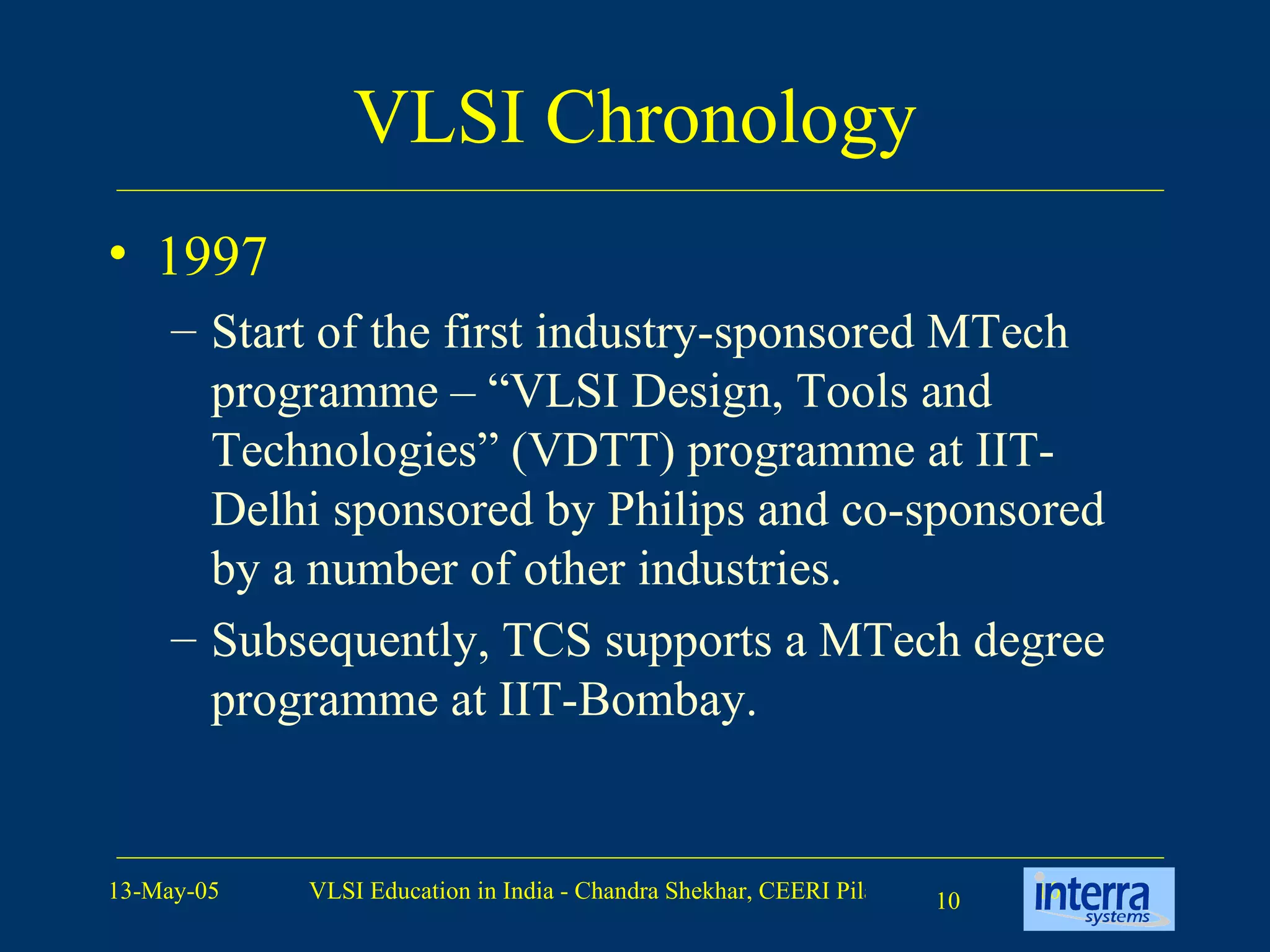 Vlsi Education In India | PPT | Undergraduate Education | College Education