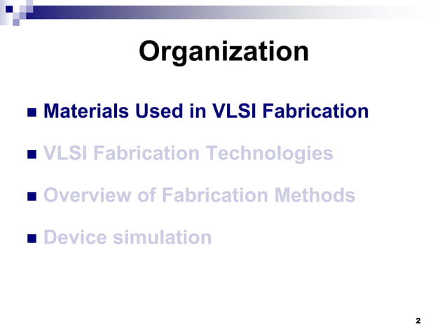 VLSI Fabrication Process in detail pdf file | PDF