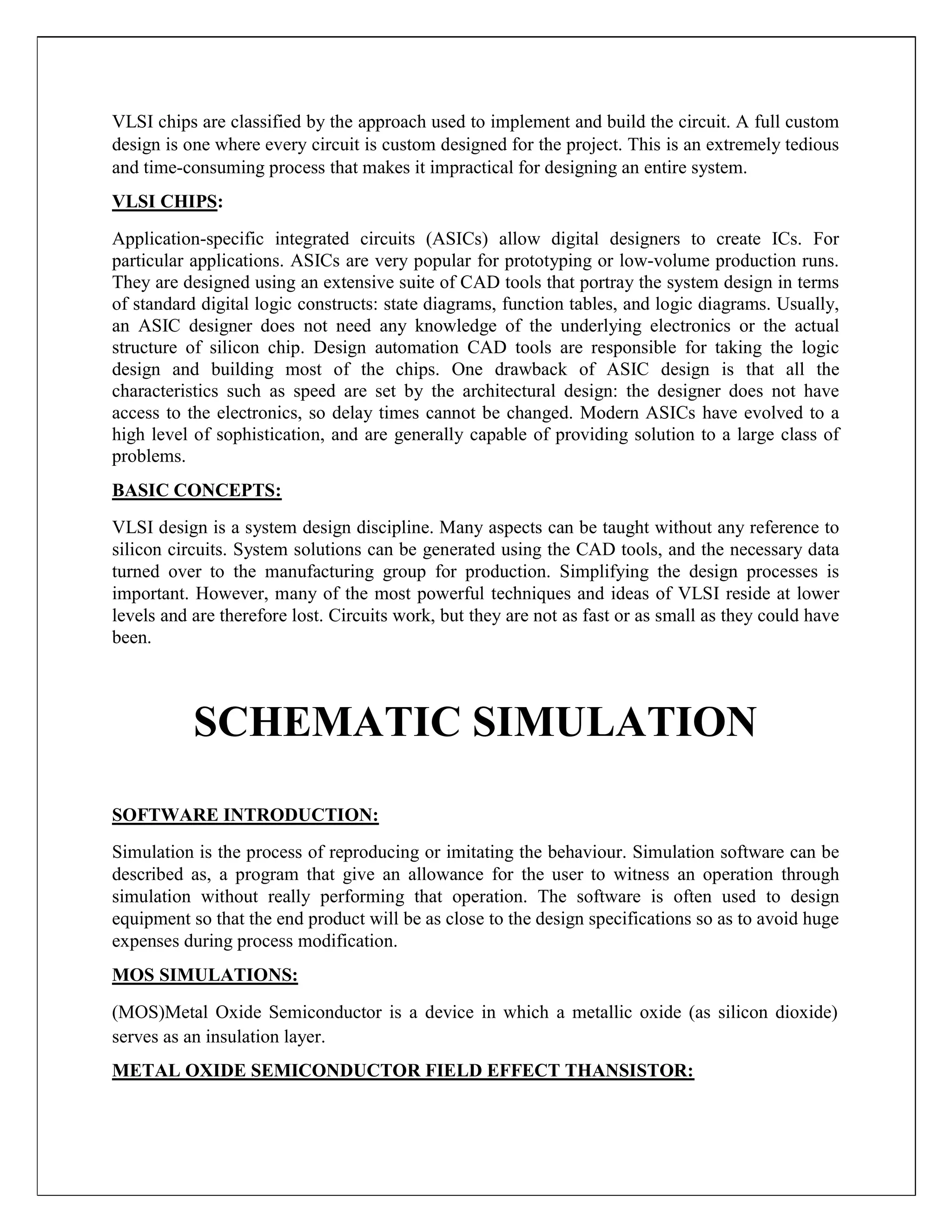 Vlsi Summer training report pdf | PDF