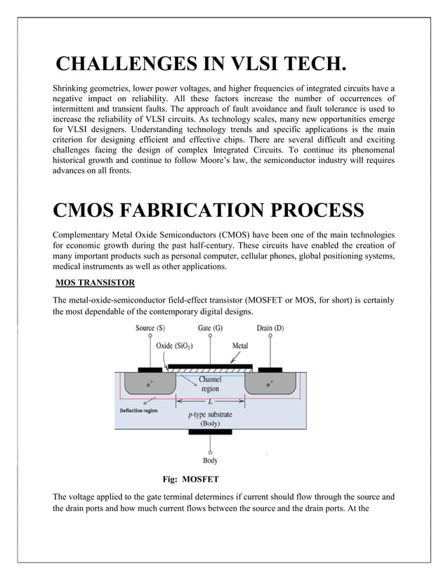 Vlsi Summer training report pdf | PDF | Computing | Technology & Computing