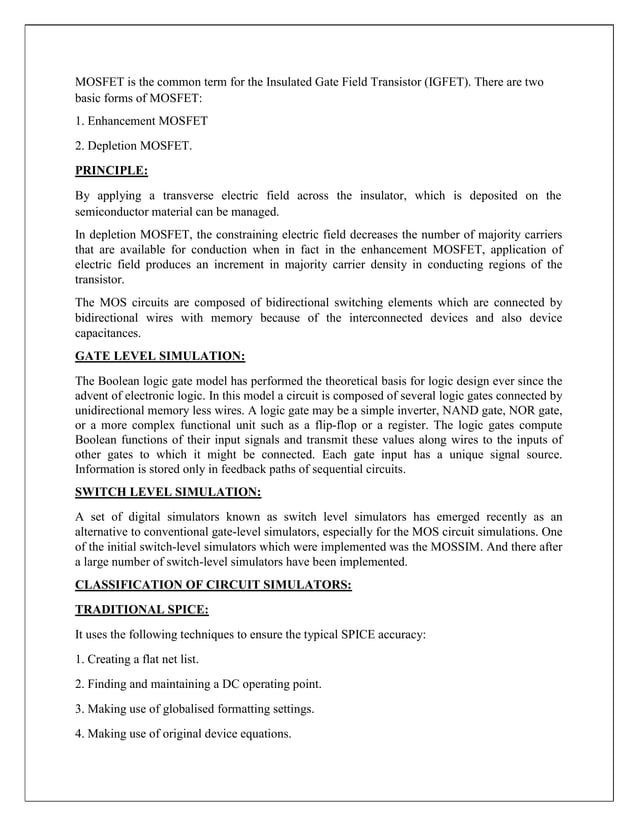 Vlsi Summer training report pdf | PDF | Computing | Technology & Computing