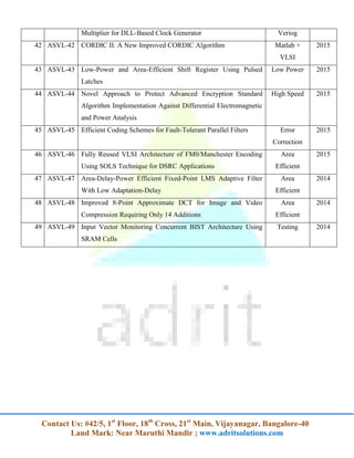 VLSI IEEE titles Adrit solutions | PDF | Programming Languages | Computing