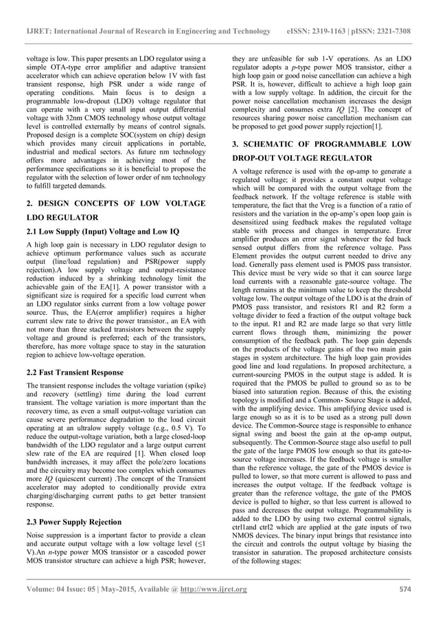 Vlsi implementation of a programmable low drop out voltage regulator | PDF