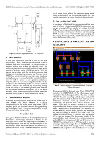 Vlsi implementation of a programmable low drop out voltage regulator | PDF