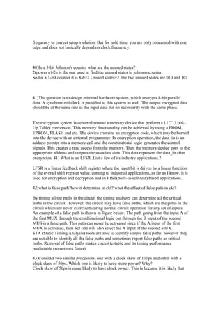 Vlsi interview questions1 | PDF