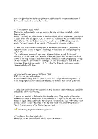 Vlsi interview questions1 | PDF