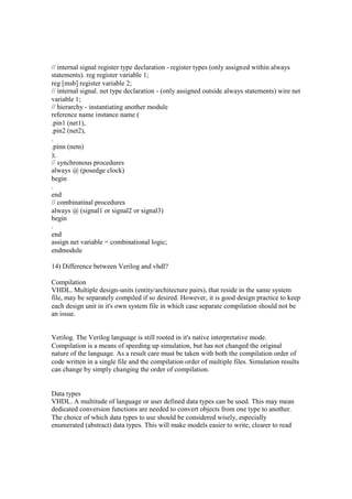 Vlsi interview questions1 | PDF
