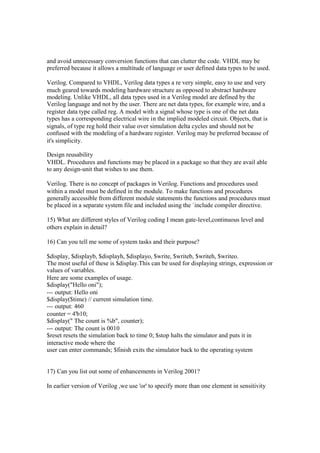 Vlsi interview questions1 | PDF