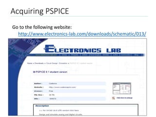 VLSI Introduction to PSPICE | PPTX
