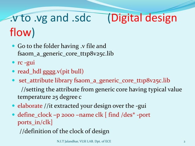 Vlsi lab2 | PPT