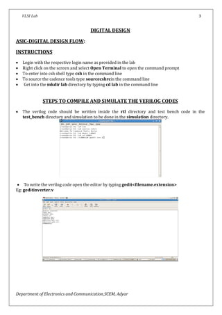 Vlsi lab manual_new | PDF