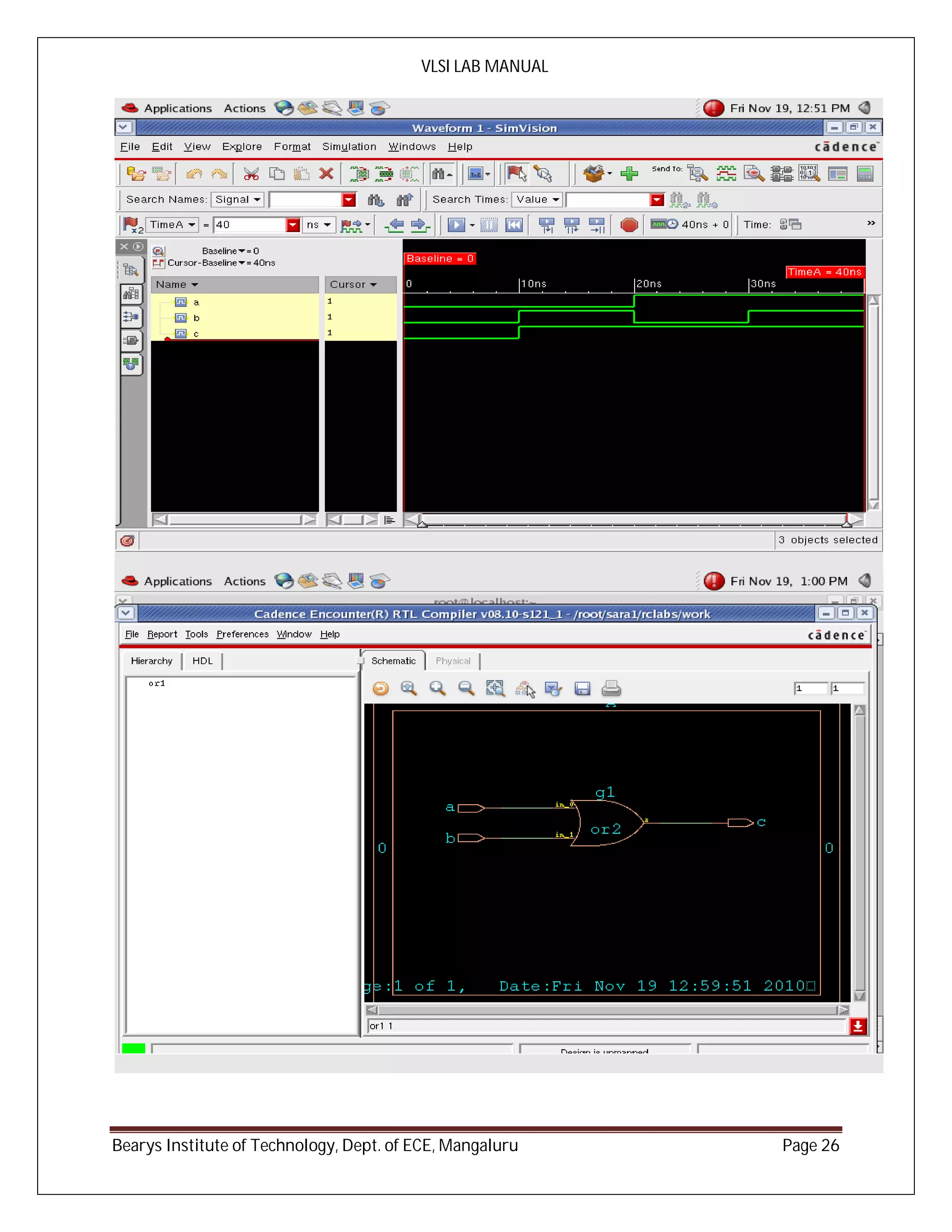Vlsi Lab Report Using Cadence Tool Pdf Computing Technology