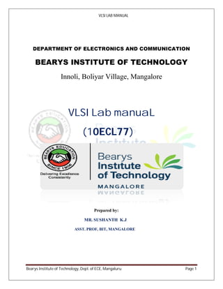 VLSI lab report using Cadence tool | PDF