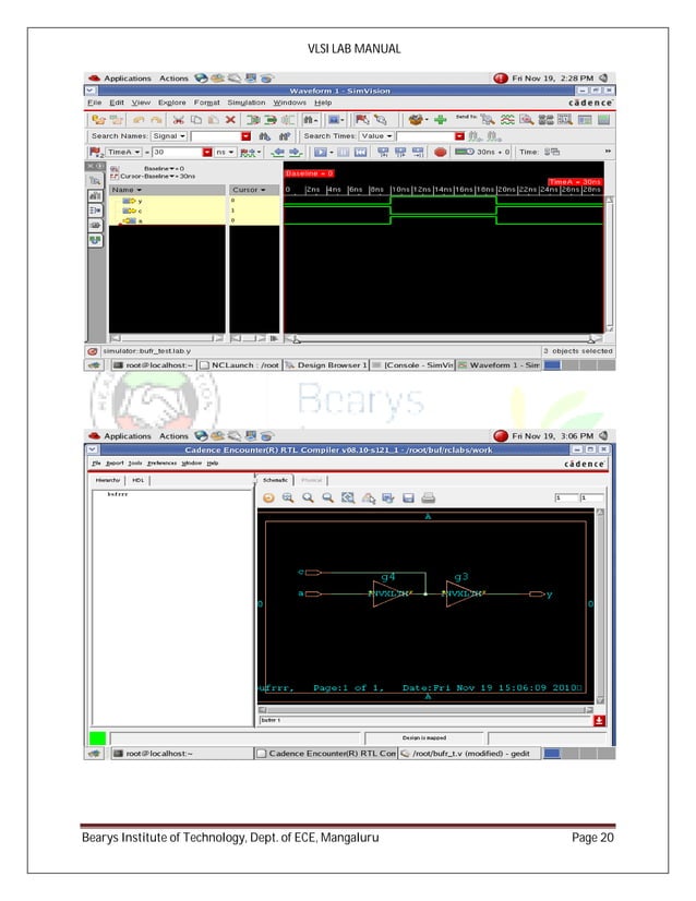 VLSI lab report using Cadence tool | PDF | Computing | Technology & Computing