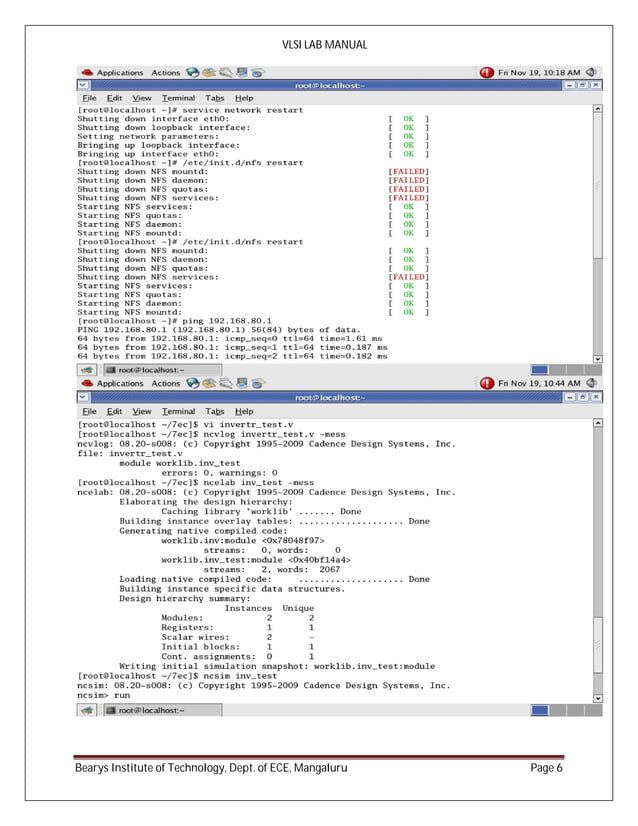 VLSI lab report using Cadence tool | PDF | Computing | Technology & Computing
