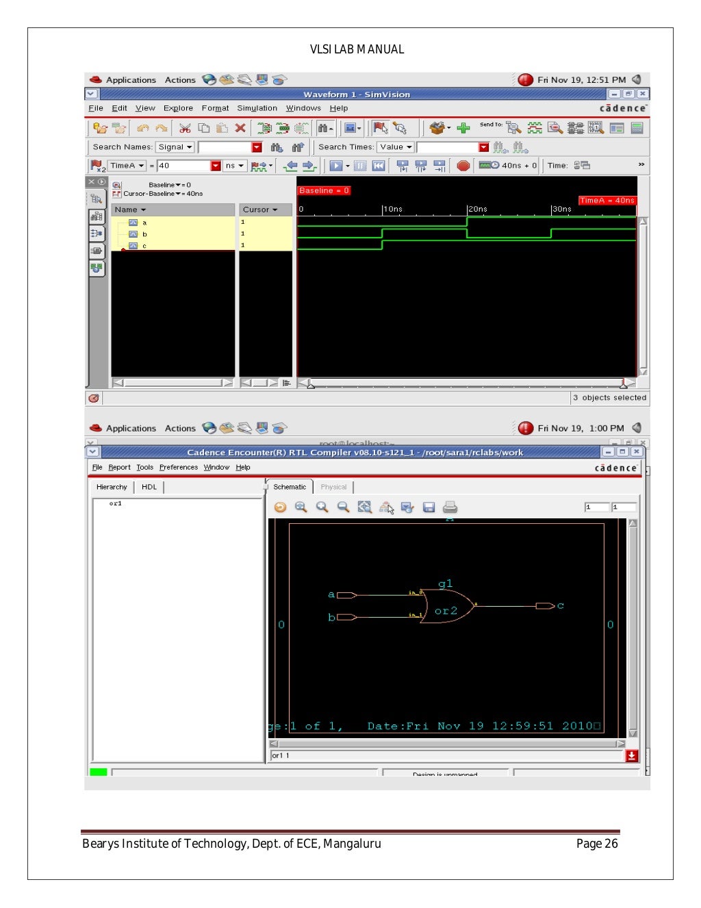 Vlsi Lab Report Using Cadence Tool