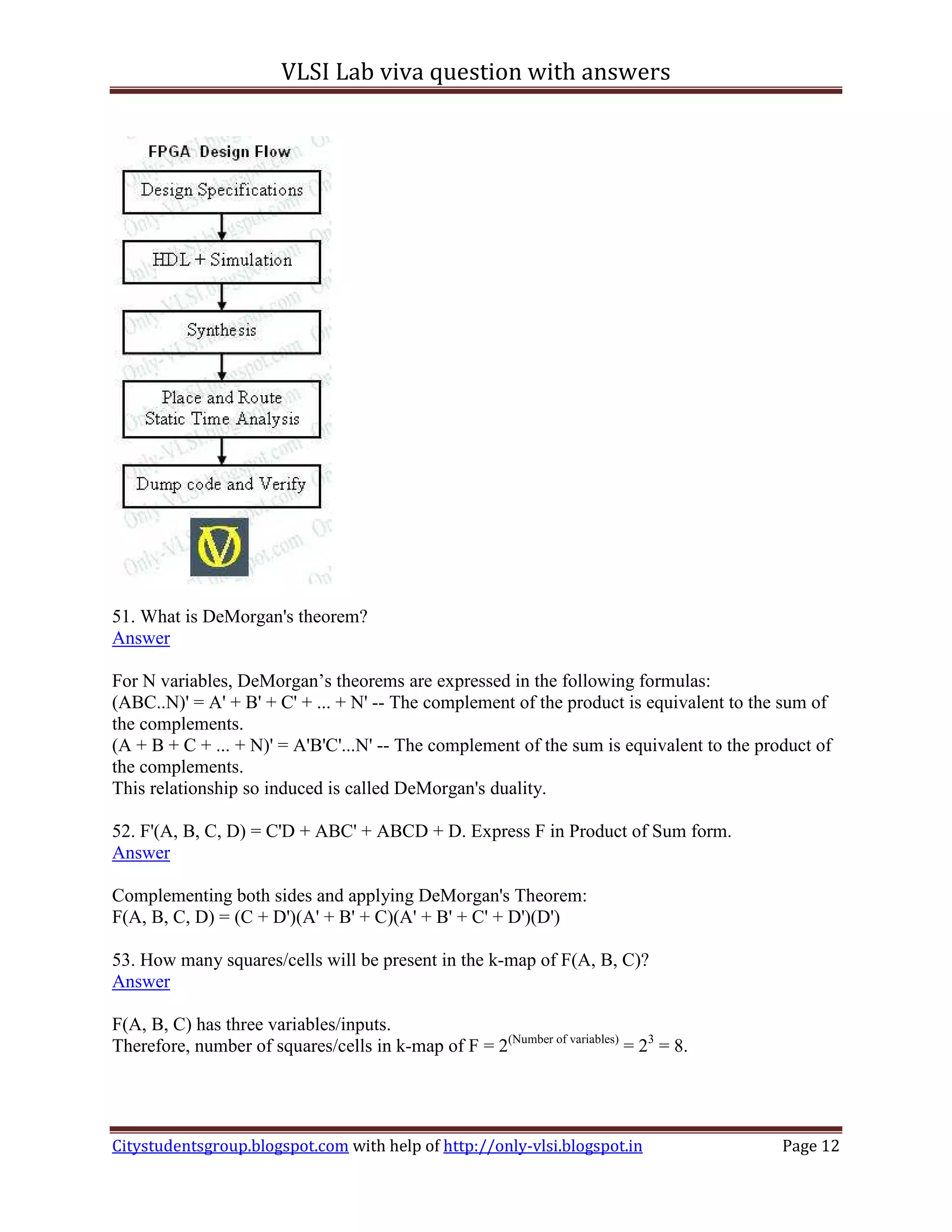 Vlsi lab viva question with answers | PDF
