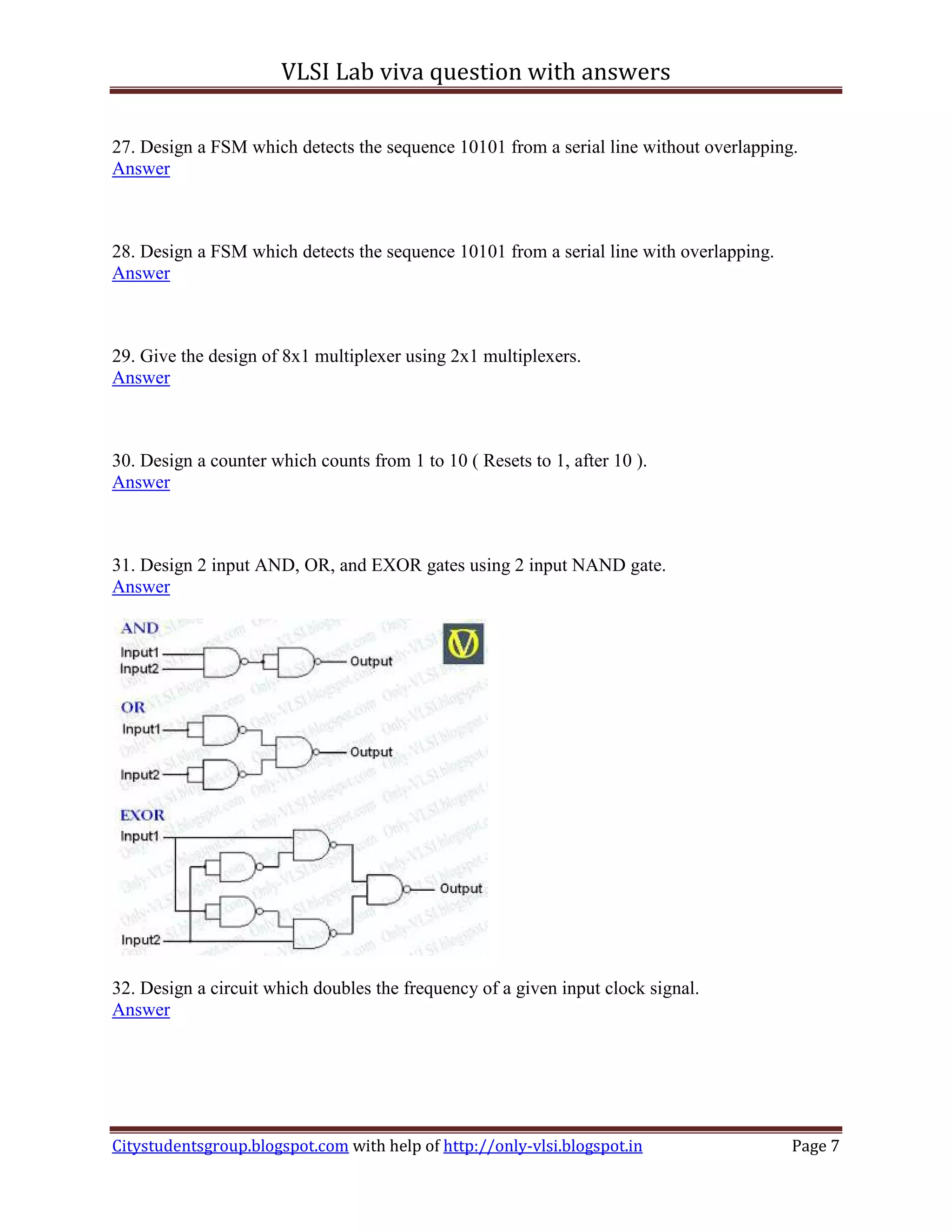 Vlsi lab viva question with answers | PDF