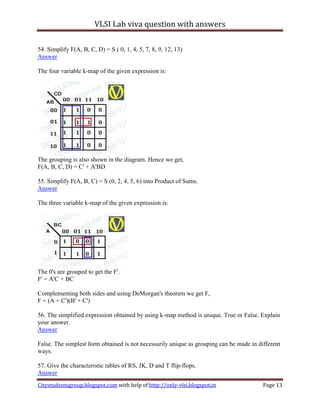 Vlsi lab viva question with answers | PDF
