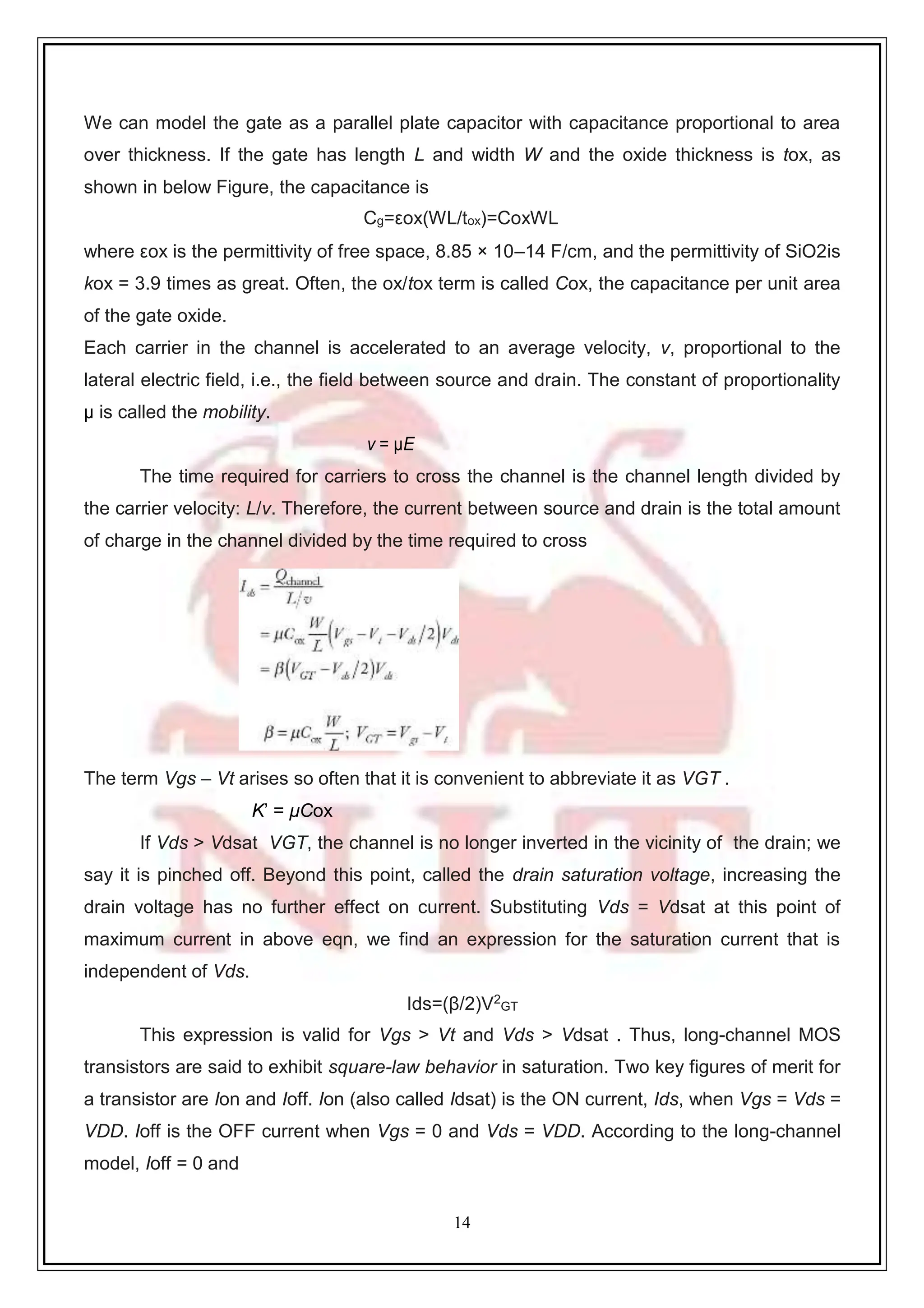 VLSI NOTES.docx notes for vlsi ece deptmnt | DOCX
