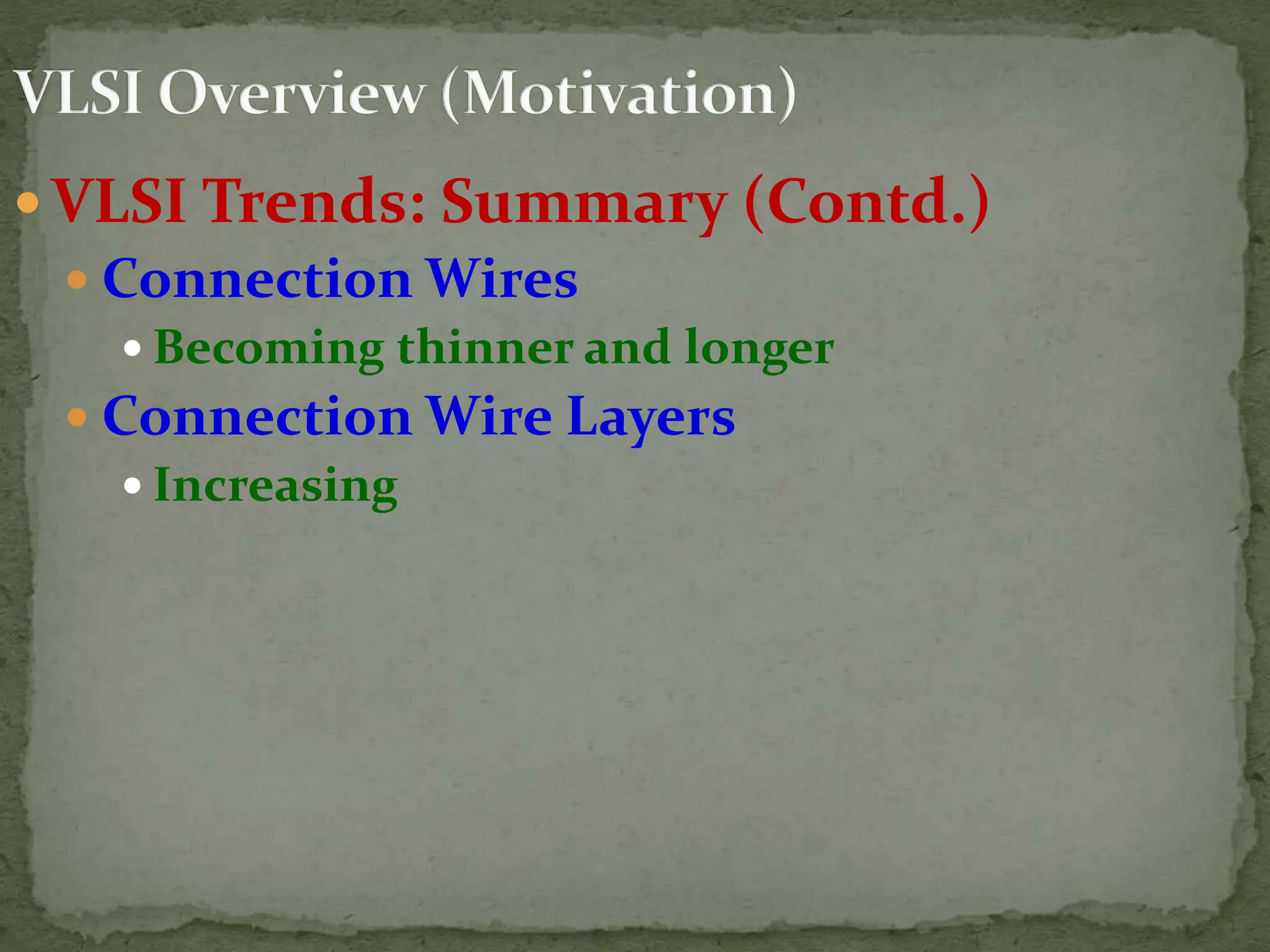 Very Large Scale Integrated Circuits VLSI Overview | PPTX