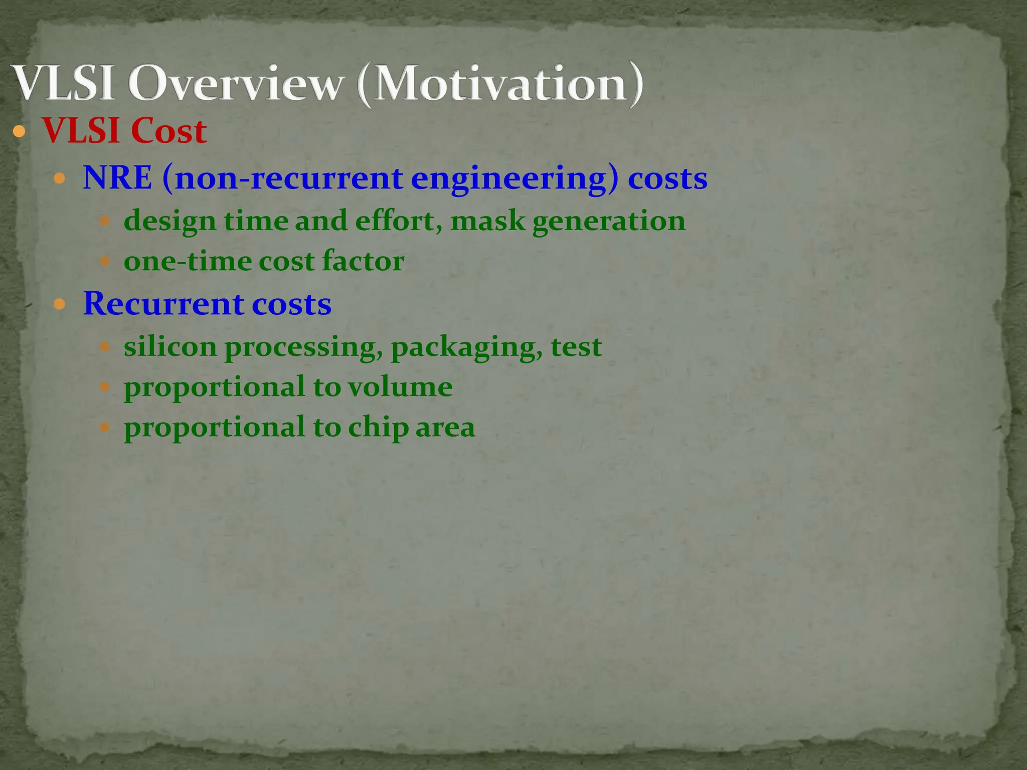 Very Large Scale Integrated Circuits VLSI Overview | PPTX