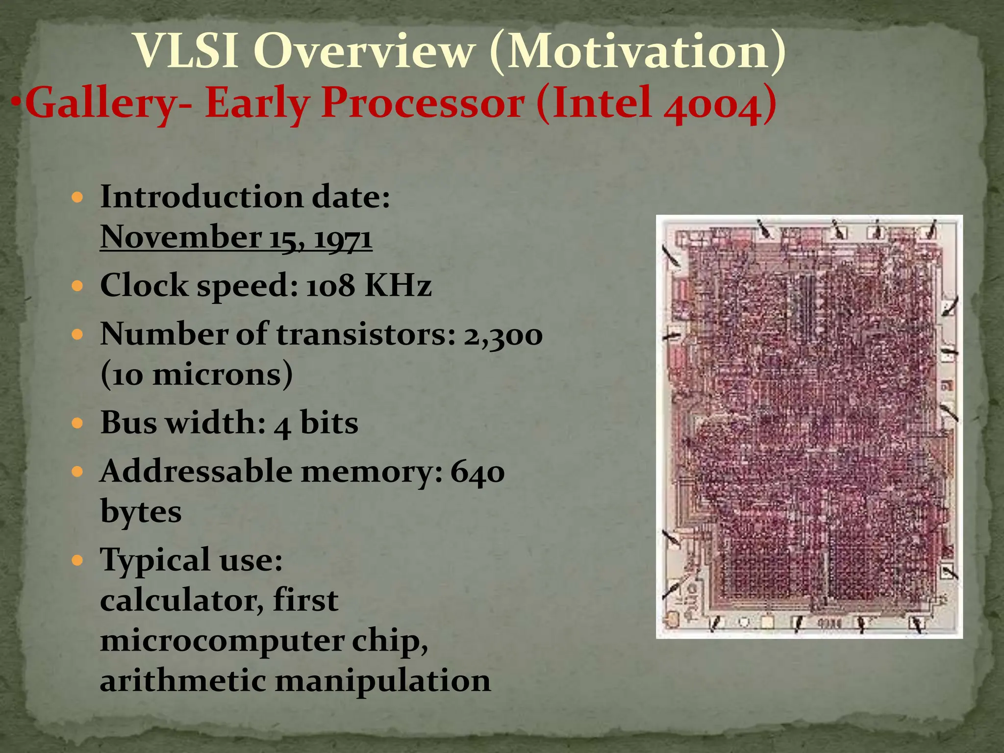 Very Large Scale Integrated Circuits VLSI Overview | PPTX
