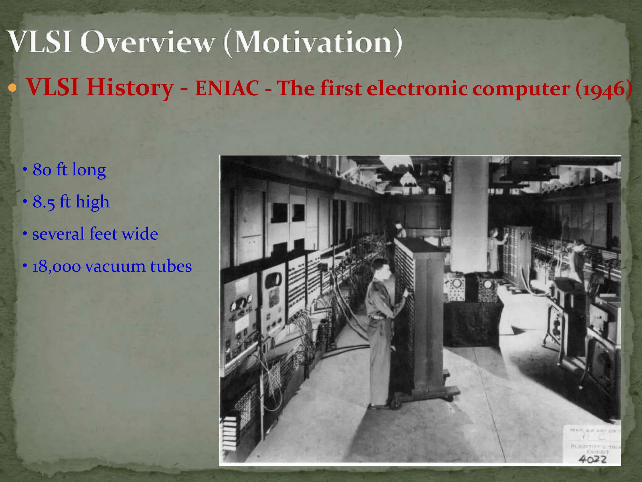 Very Large Scale Integrated Circuits VLSI Overview | PPTX