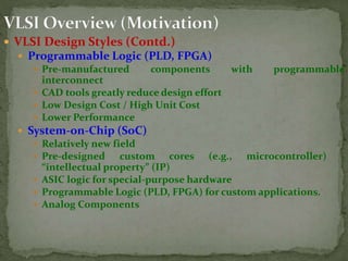 Very Large Scale Integrated Circuits VLSI Overview | PPTX