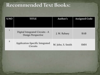 Very Large Scale Integrated Circuits VLSI Overview | PPTX