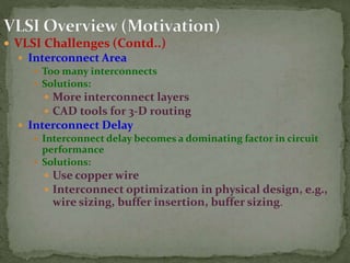 Very Large Scale Integrated Circuits VLSI Overview | PPTX