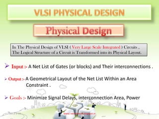 Vlsi physical design | PPTX