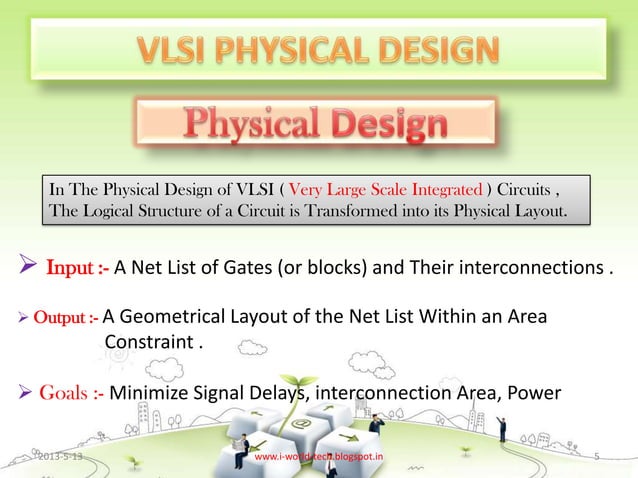 Vlsi physical design | PPTX