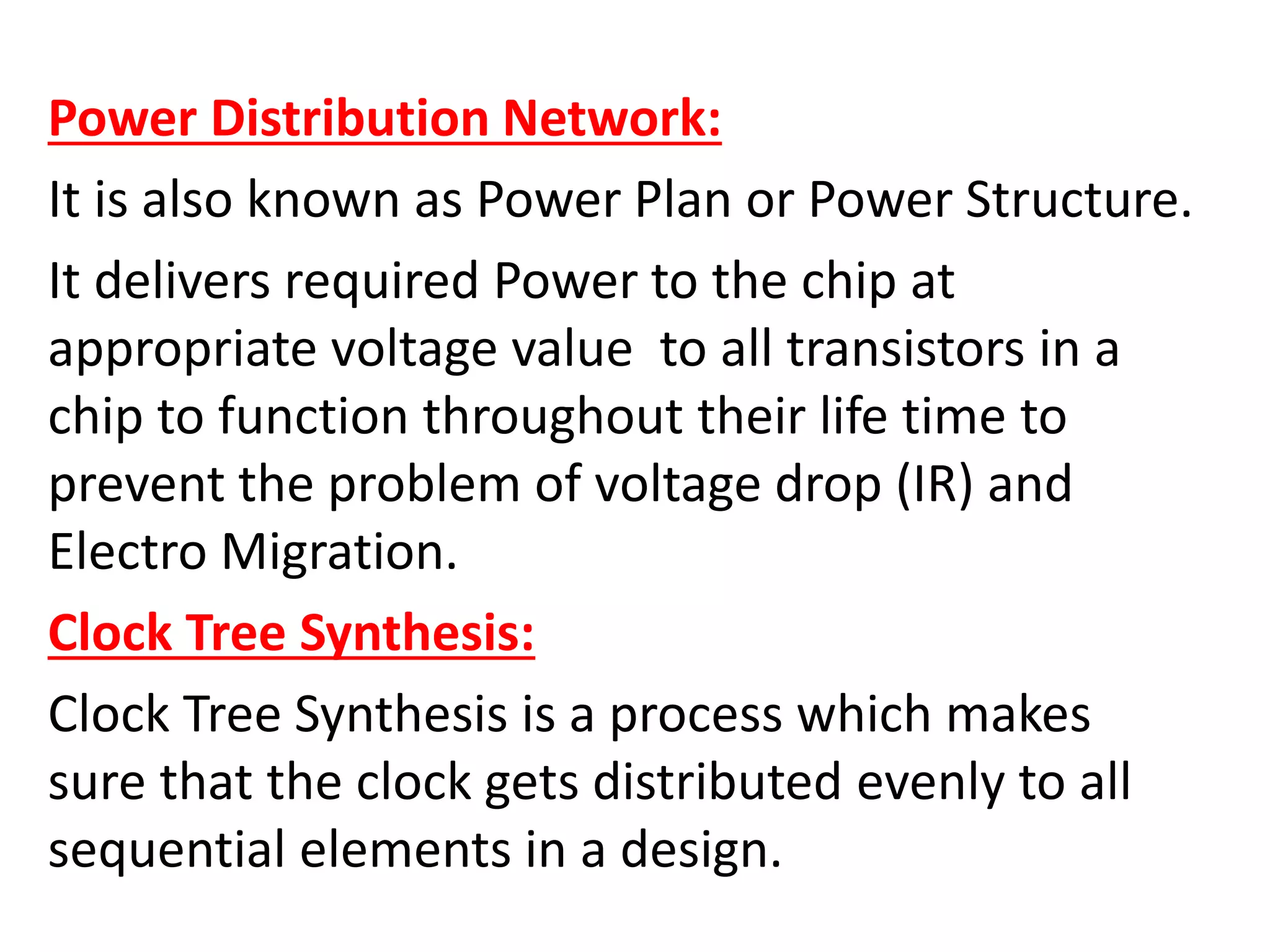 Vlsi physical design (Back End Process) | PPTX